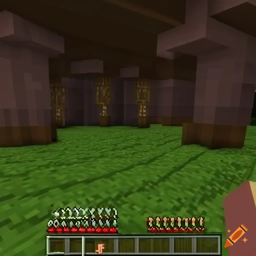 Australian minecraft scene on Craiyon