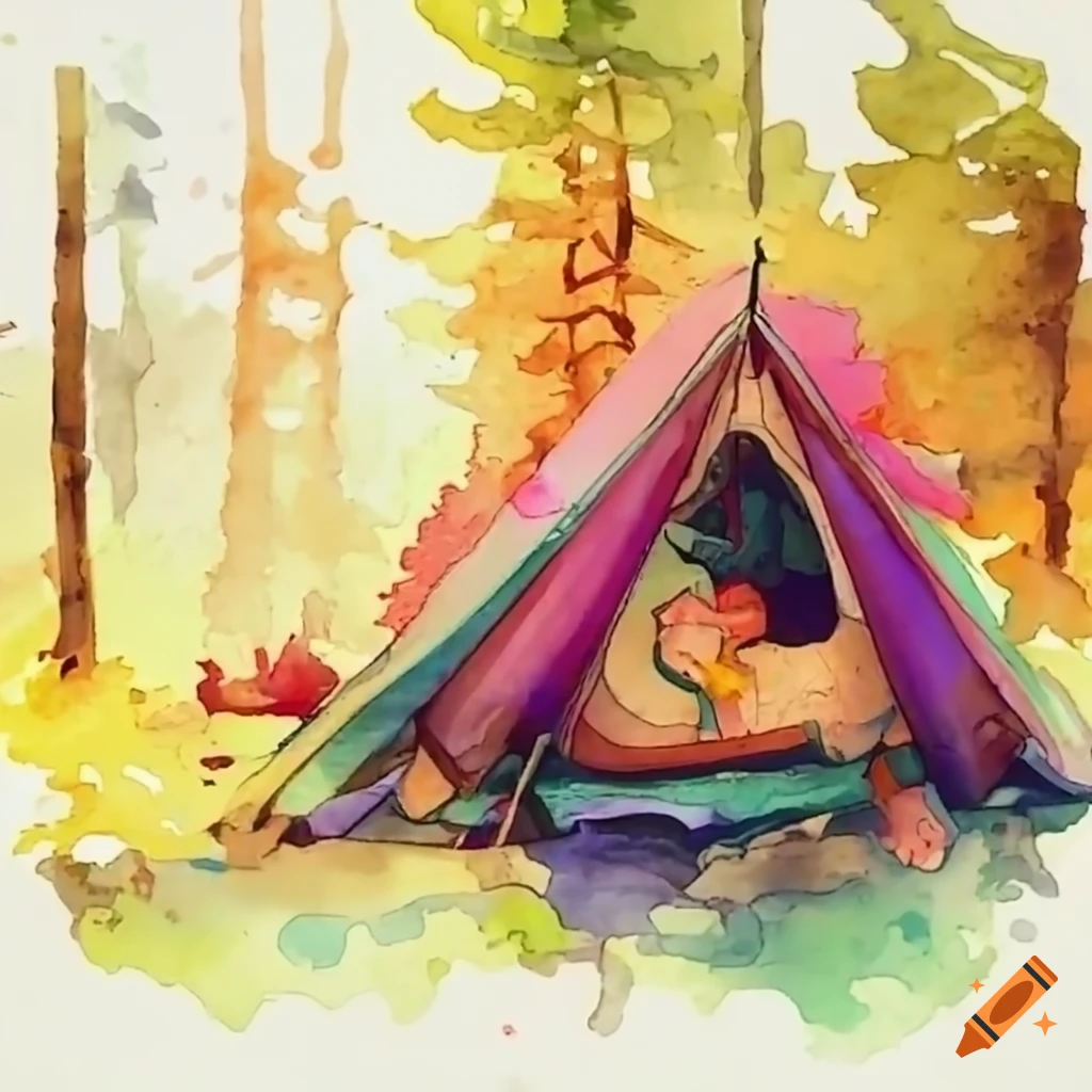 Camping rusher's exploration on Craiyon