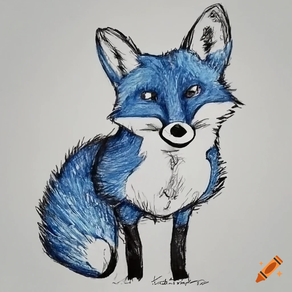 Blue fox, very funny, silly goofy haha