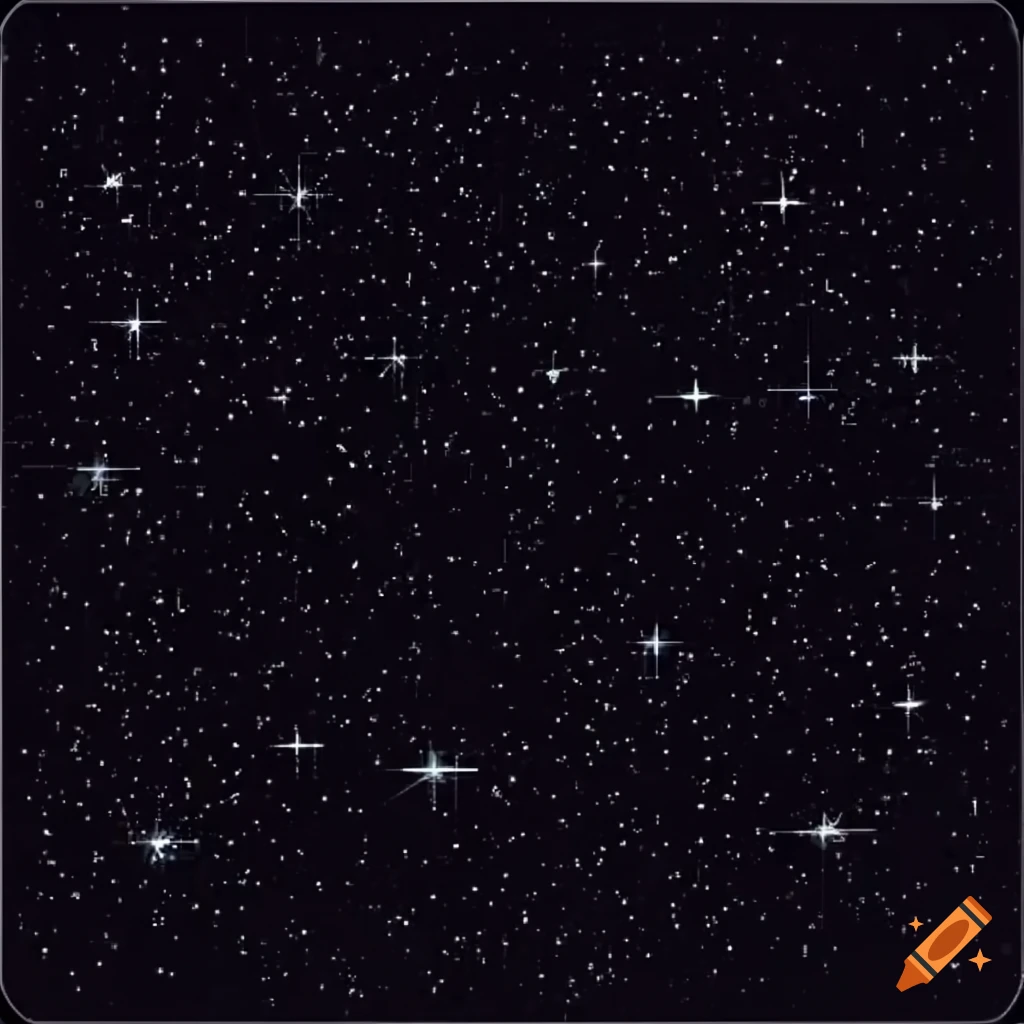 Satellite navigation matrix style stars sky