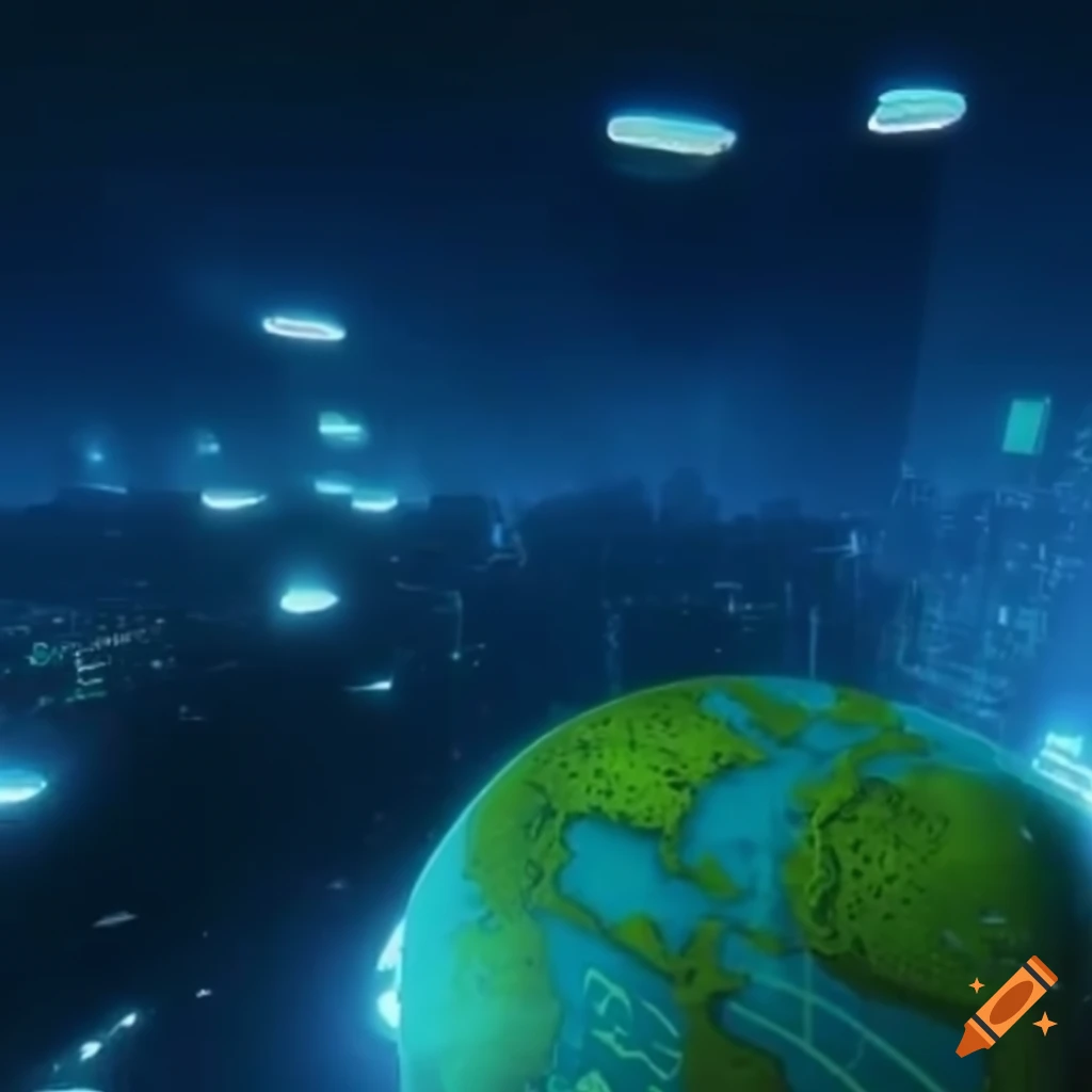 Sustainable virtual world on Craiyon