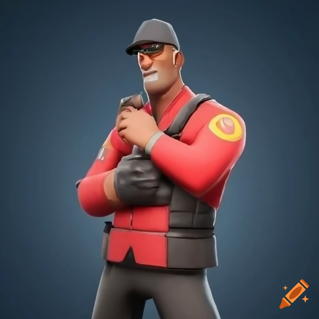 A unique blend of fortnite character's and tf2's style on Craiyon