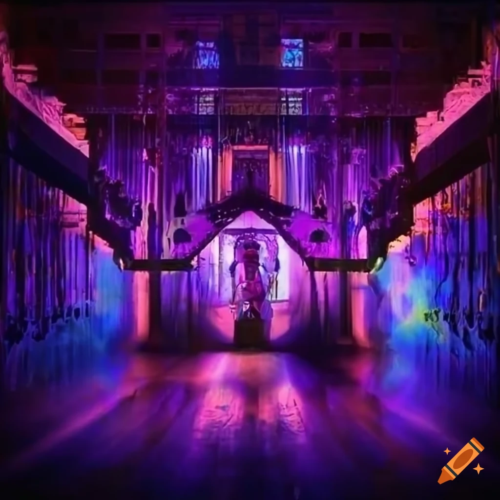 Utopian underground stage on Craiyon