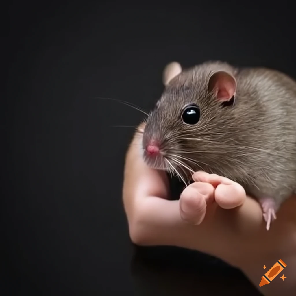 Male playing with the rat