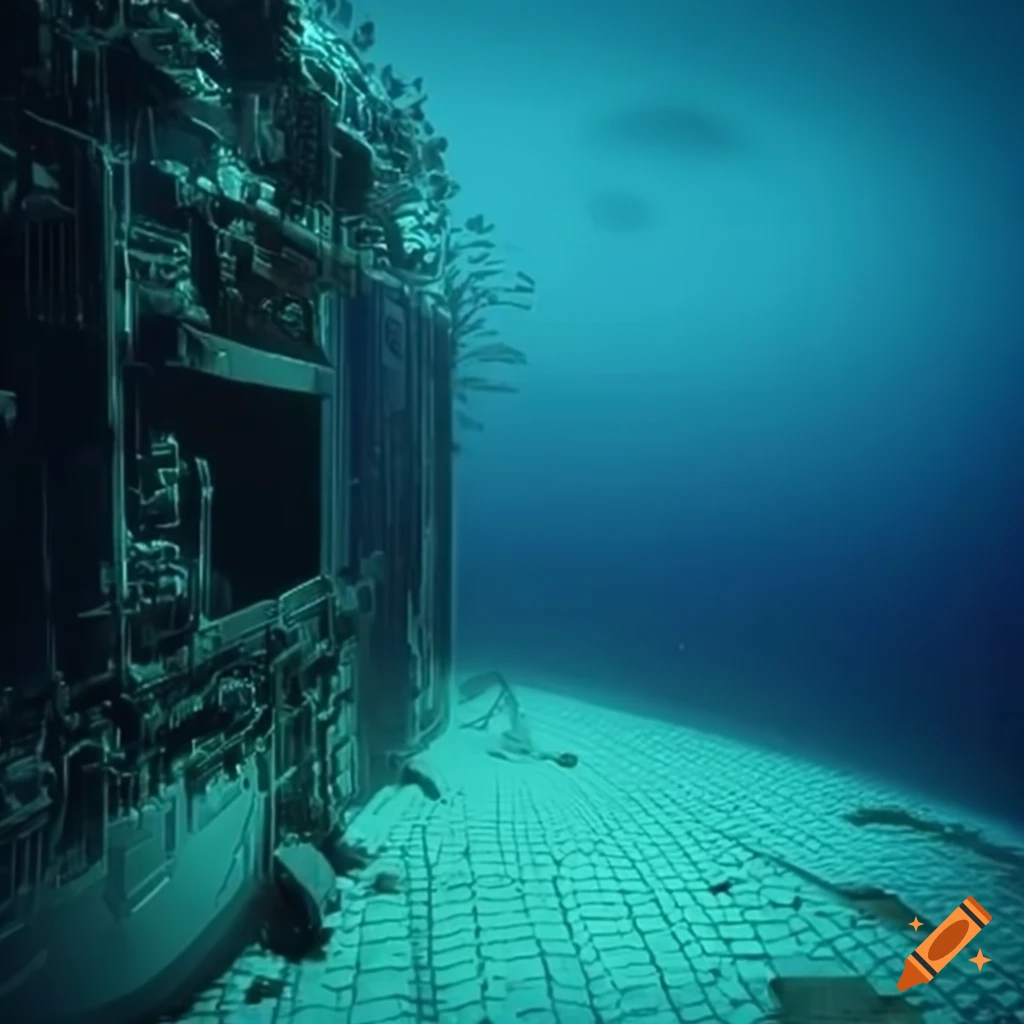 A computer at the bottom of the ocean on Craiyon