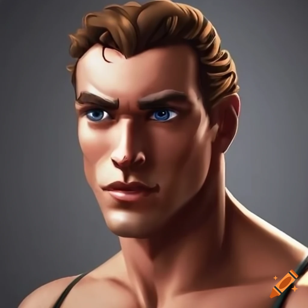 Young handsome hercules