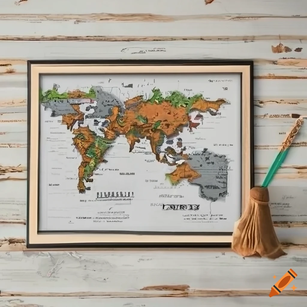 Personalized custom map on Craiyon