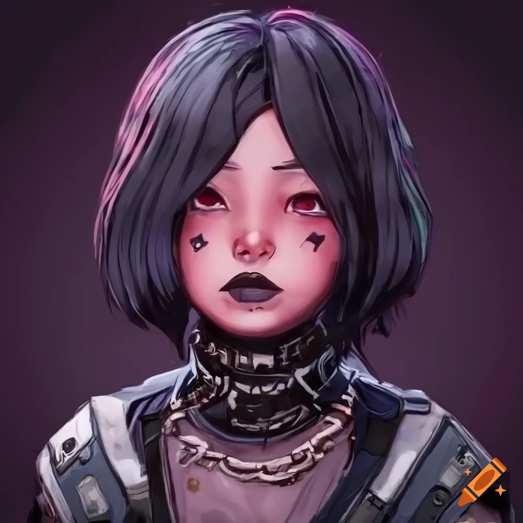 Apex legends asian goth child original character