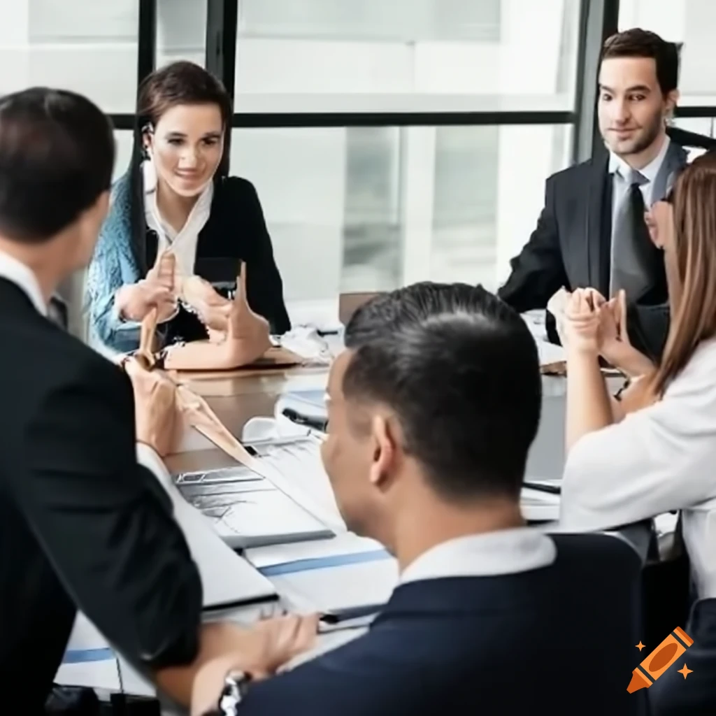 Corporate meeting set up