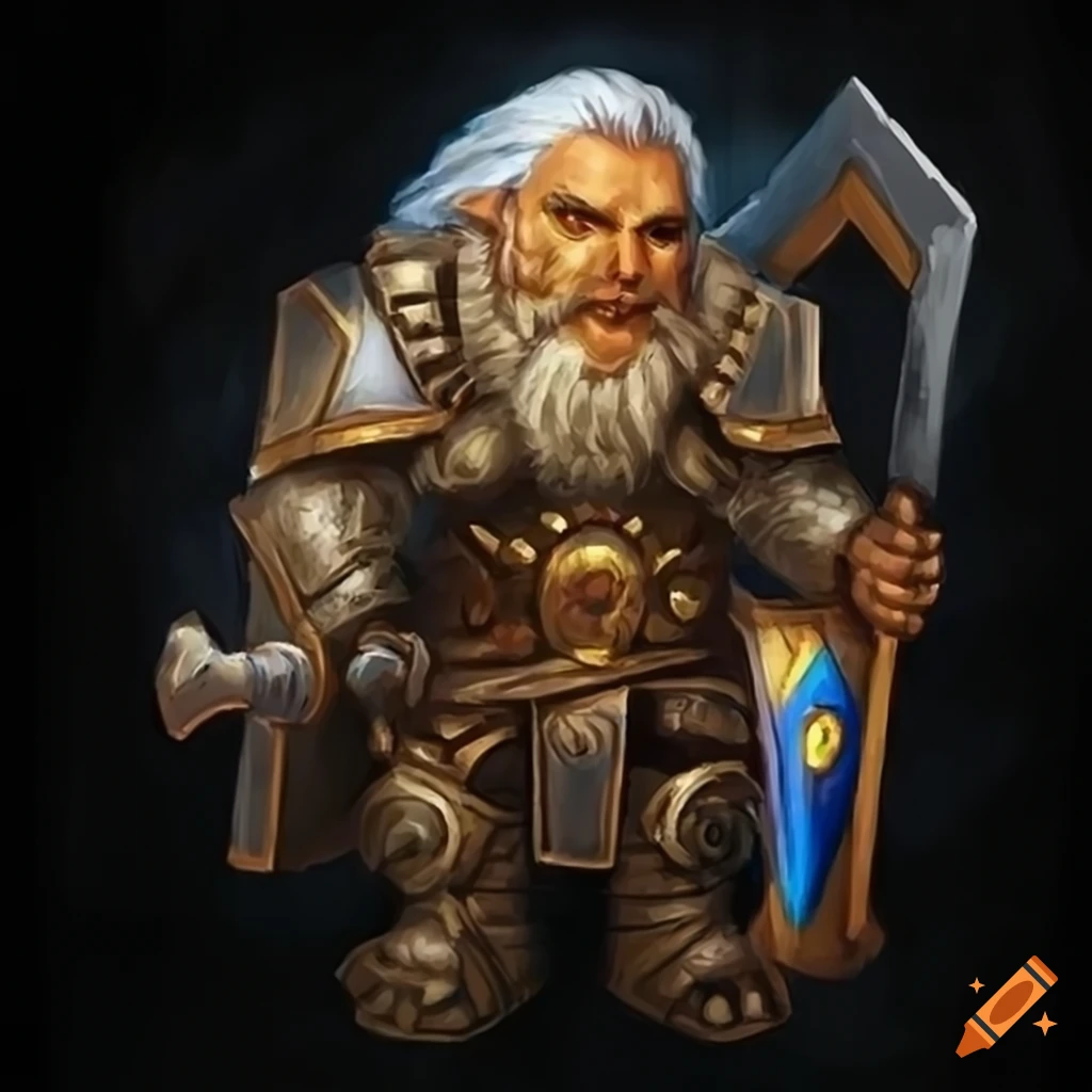 Dwarf paladin on Craiyon