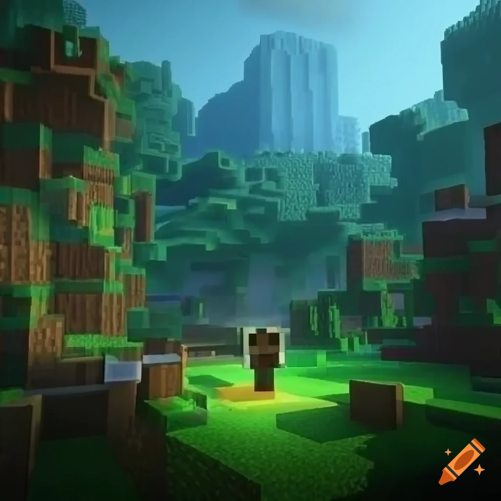 Minecraft server heaven on Craiyon