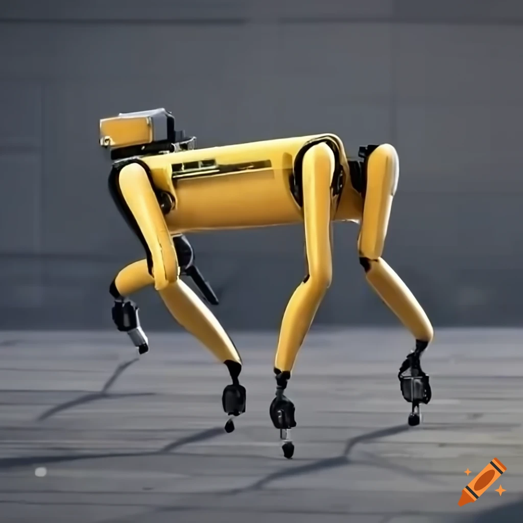 Boston dynamics two robot dog, 4k image on Craiyon