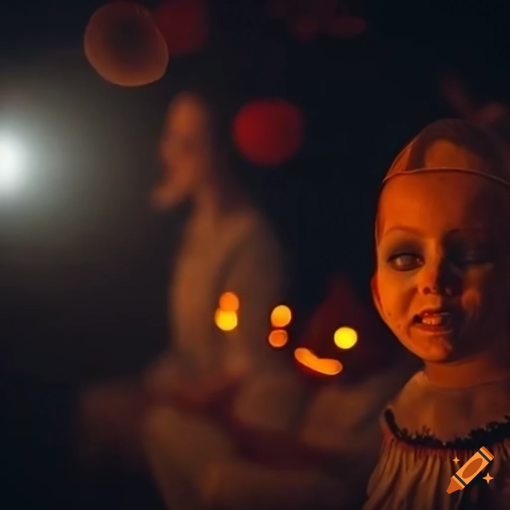 Immersive halloween experience on Craiyon