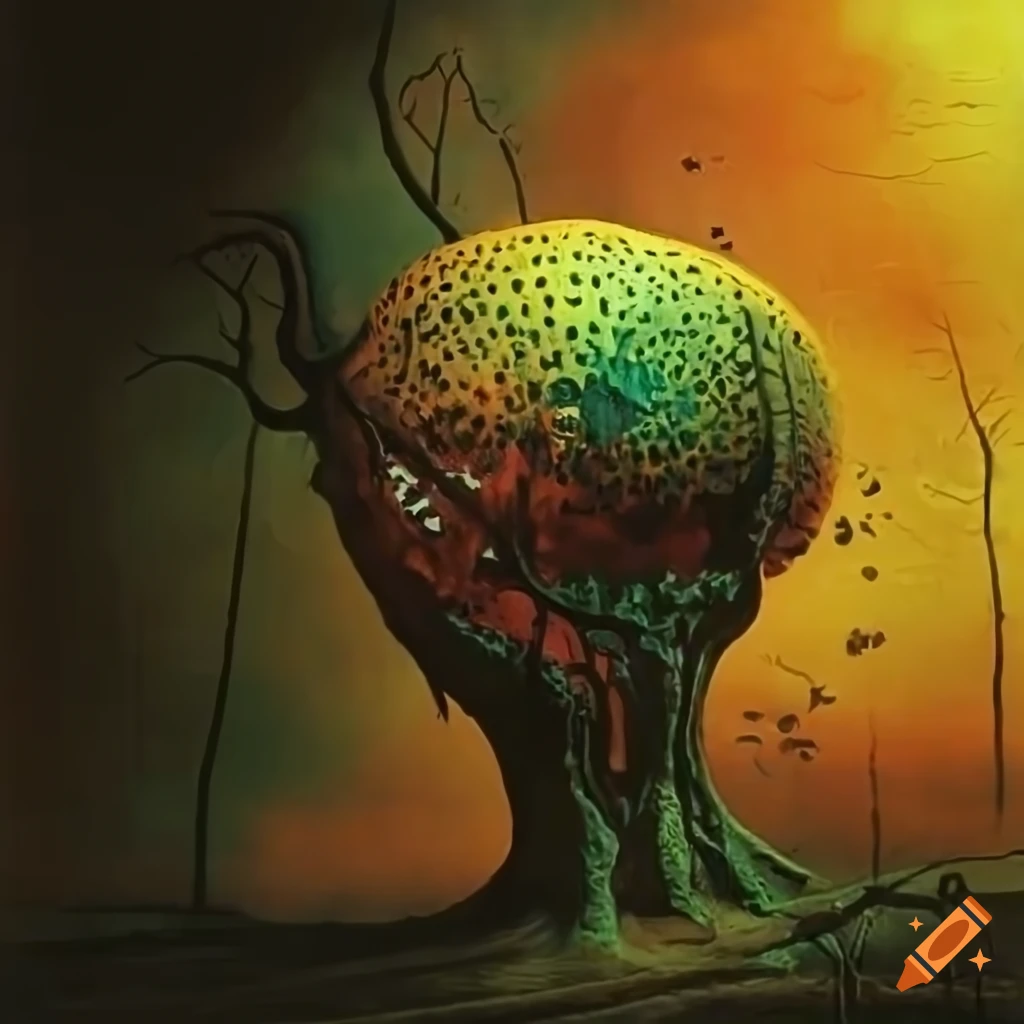 Majestic Tree With Fish For Leaves By Zdzis aw Beksi ski majestic-tree-with-fish-for-leaves-by-zdzis-aw-beksi-ski