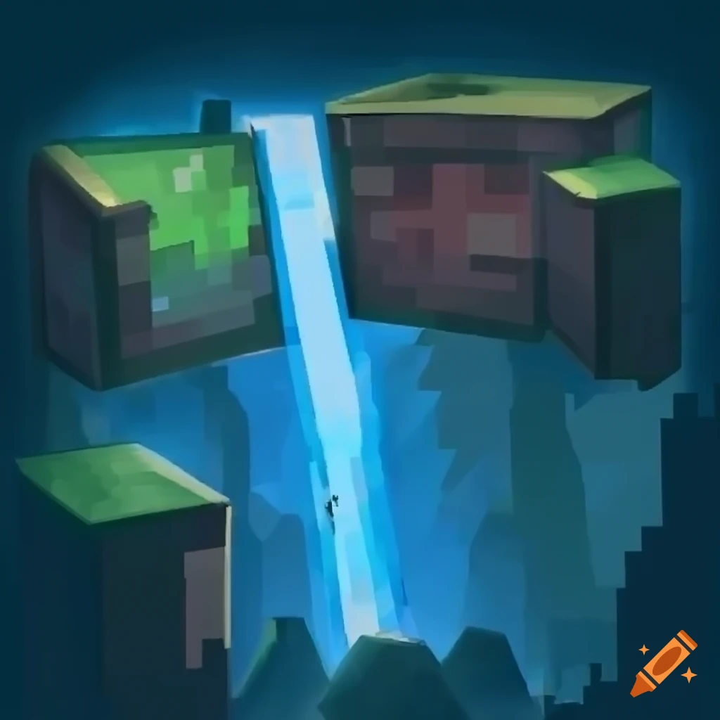 Minecraft servers unplugged on Craiyon