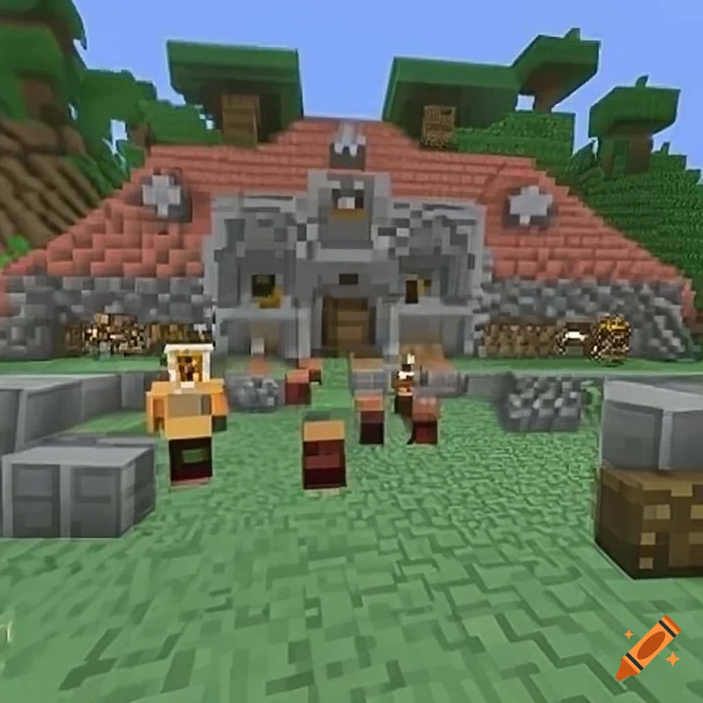 Minecraft's collecting servers on Craiyon