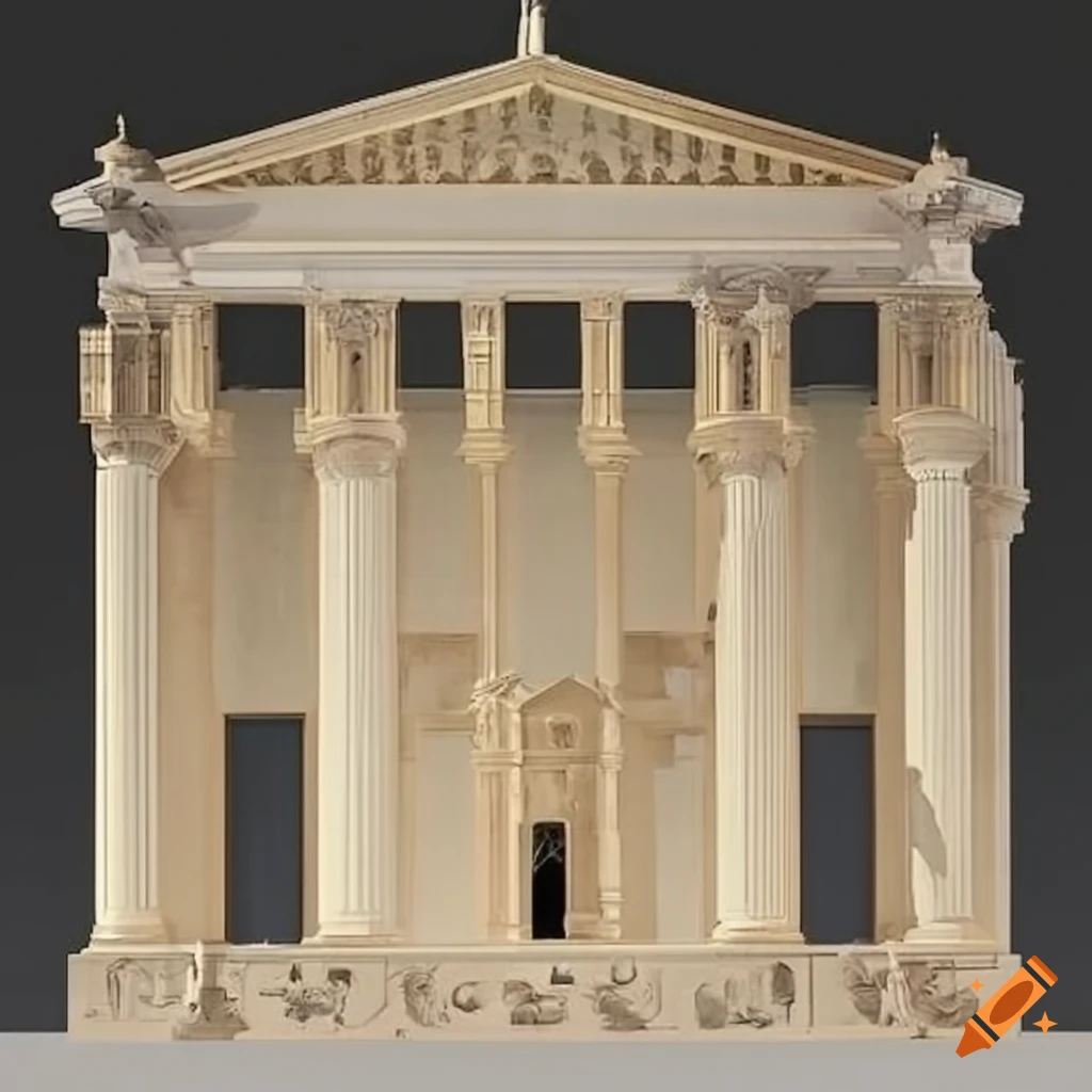 Greek mythology architecture