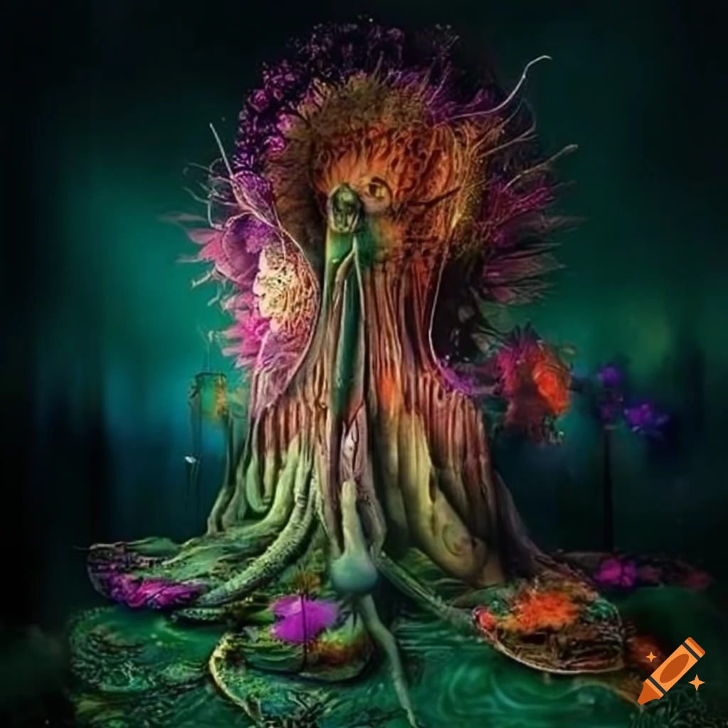 Marais brume castel surréaliste nénufars exotic and surreal floral ...