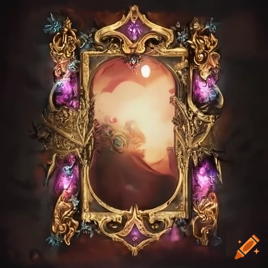 Fantasy card frame on Craiyon