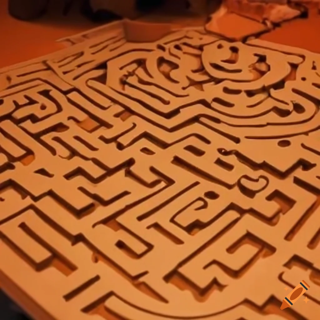 Intricate puzzle-filled maze