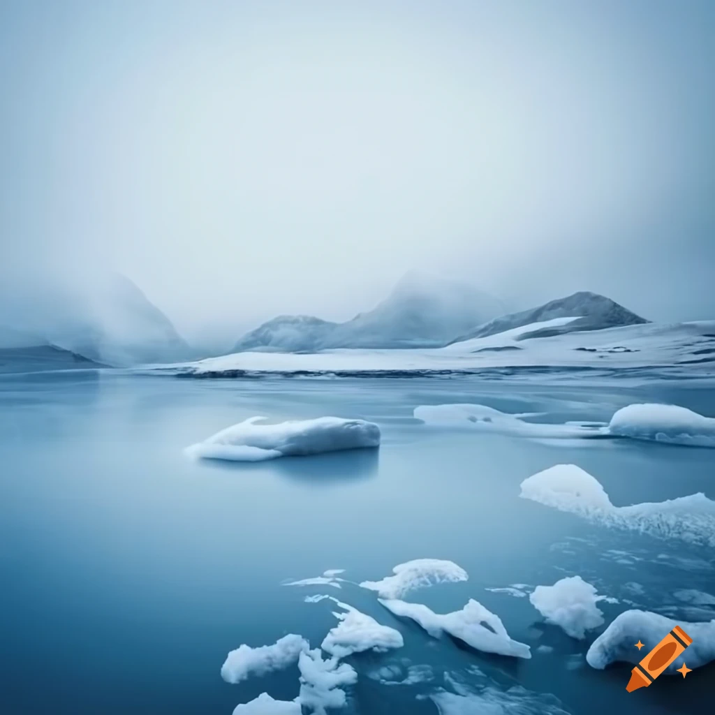 Vast frozen landscape