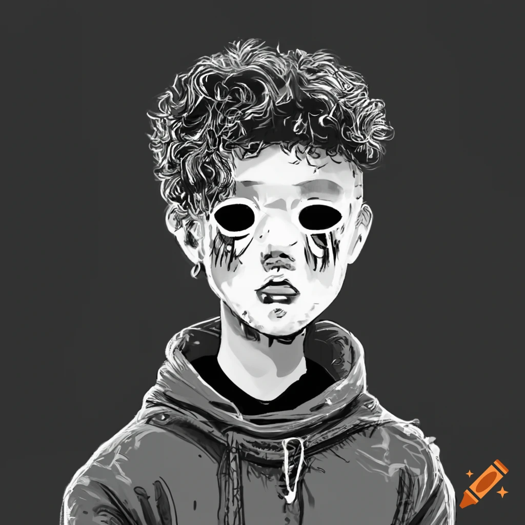 Doomerboy wojak brown hair boy eboy gloomy