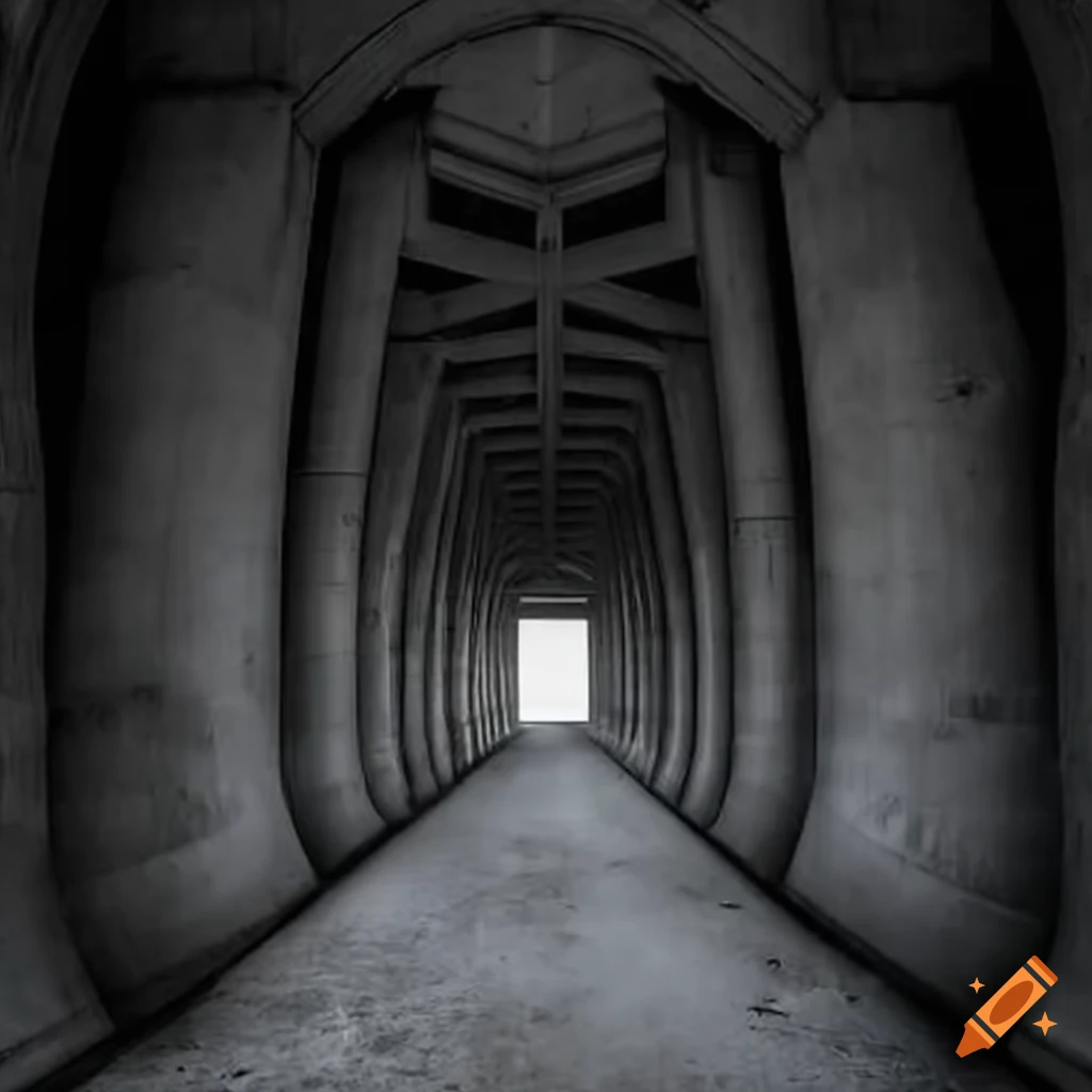 Gigantic windowless reinforced concrete building on Craiyon