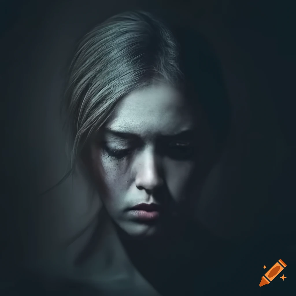 Feeling emotional pain, sadness, darkness, long exposure