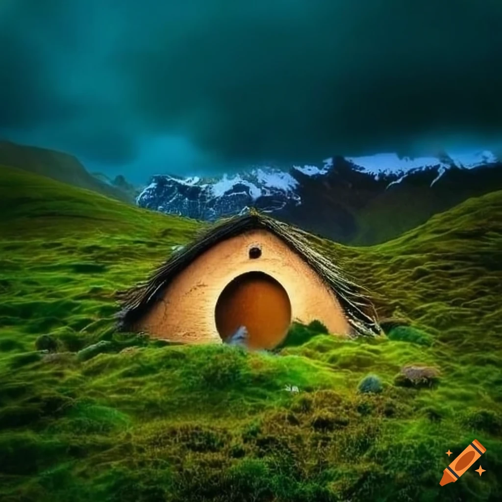 Chill blues flow surreal beautiful gaudist hovel hobbit grassy moss ...