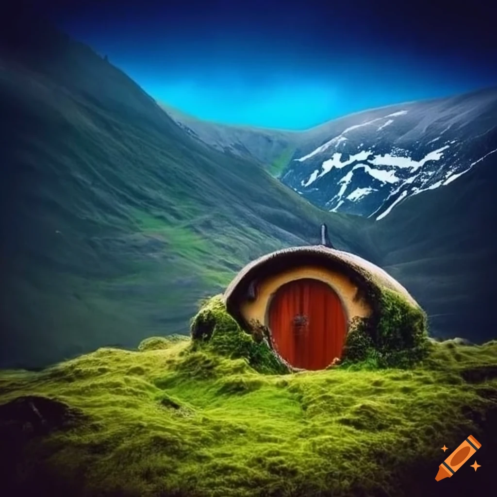 Chill blues flow surreal beautiful gaudist hovel hobbit grassy moss ...