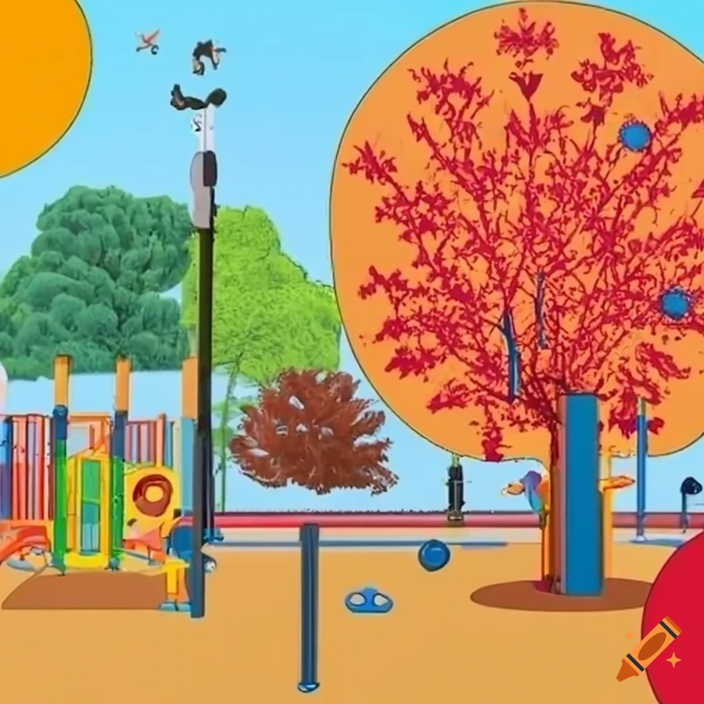 Captivating virtual playground on Craiyon