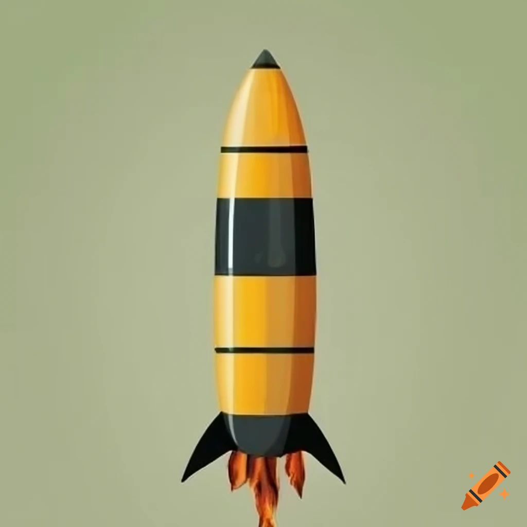 Bee design rocket on Craiyon