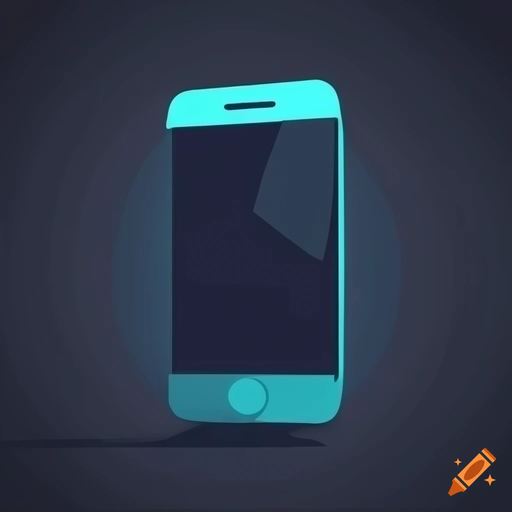 Stylized vector of smartphone minimalist style on Craiyon