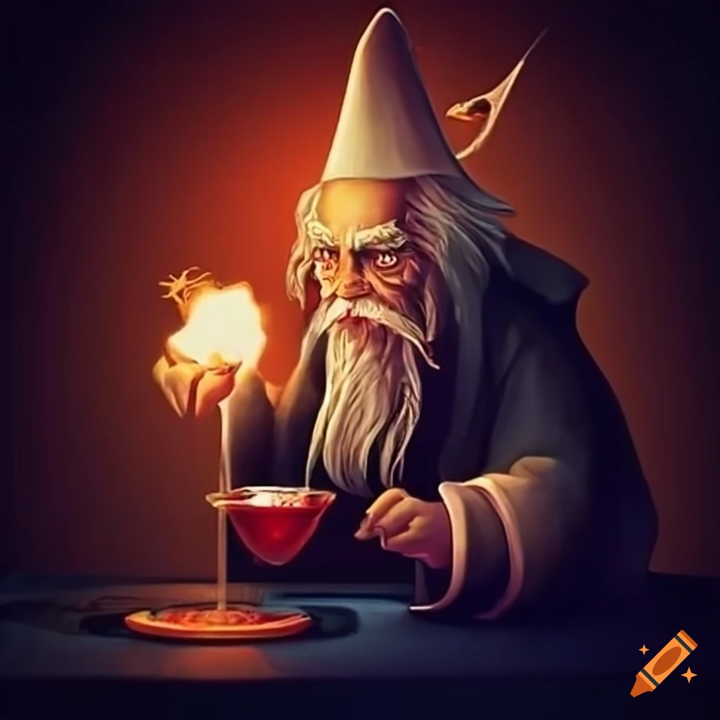 A wizard shopping for potions at the convenience store