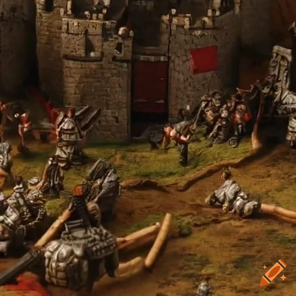 Castle siege battles on Craiyon