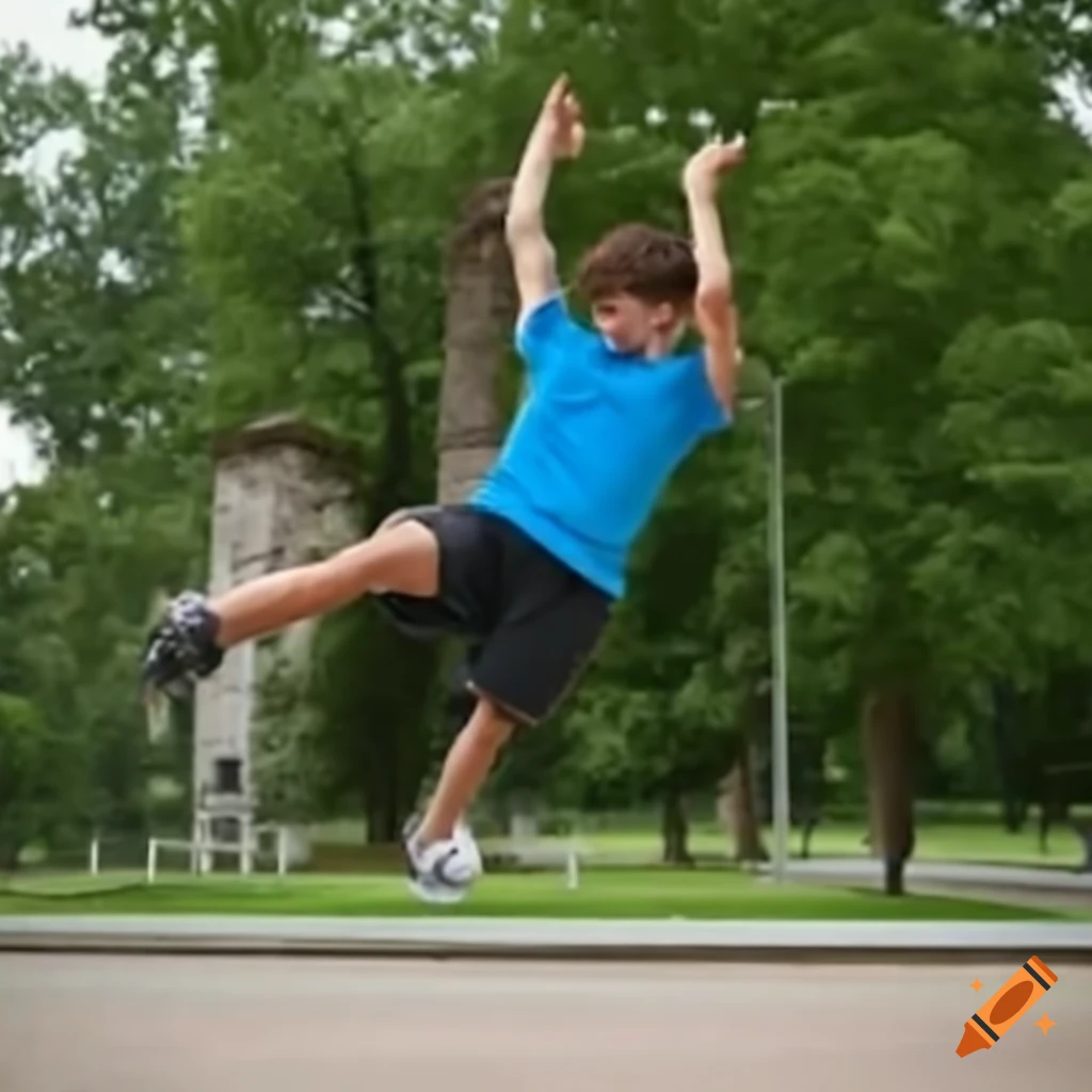 Tackling parkour challenges on Craiyon