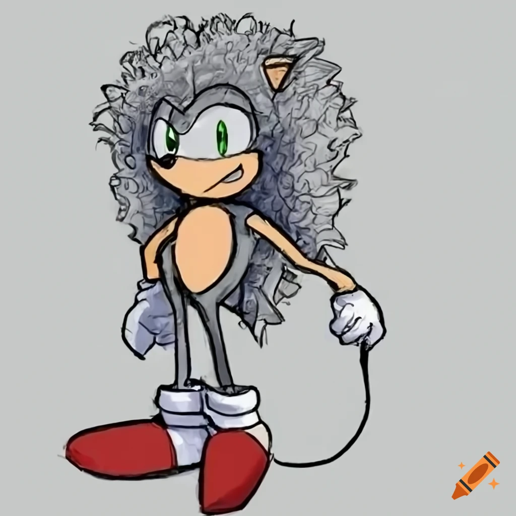 Brian may if he was sonic the hedgehog on Craiyon