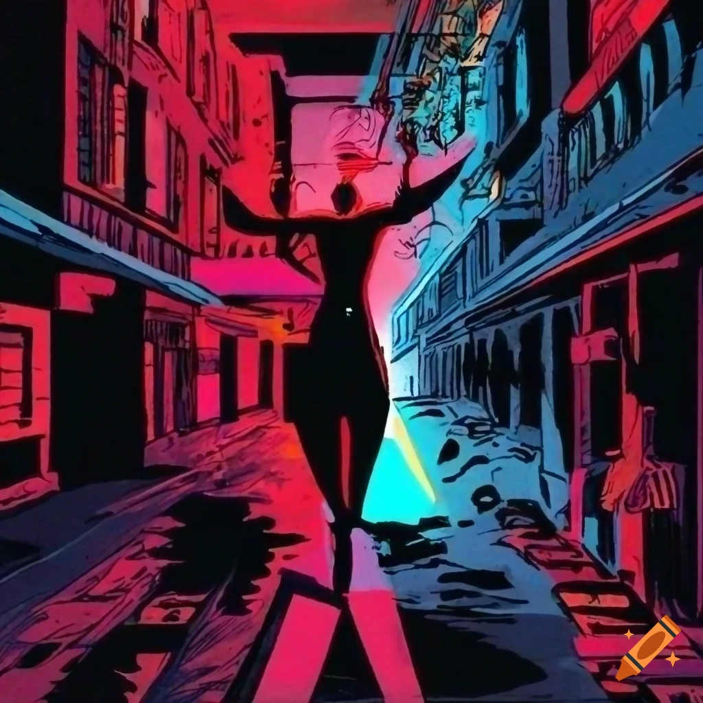 Use a retro comic books style, like John Romita and Stan Lee; coloured ...