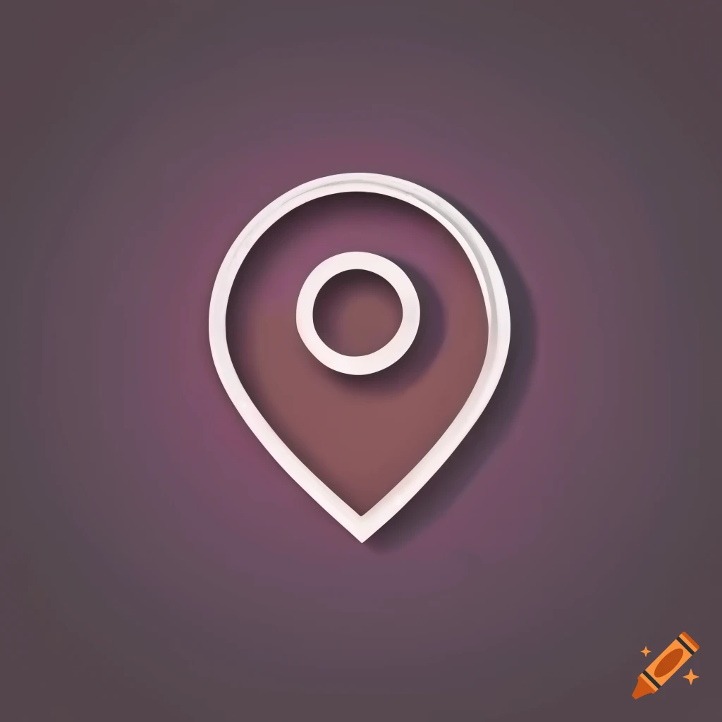 Location map modern symbol on Craiyon