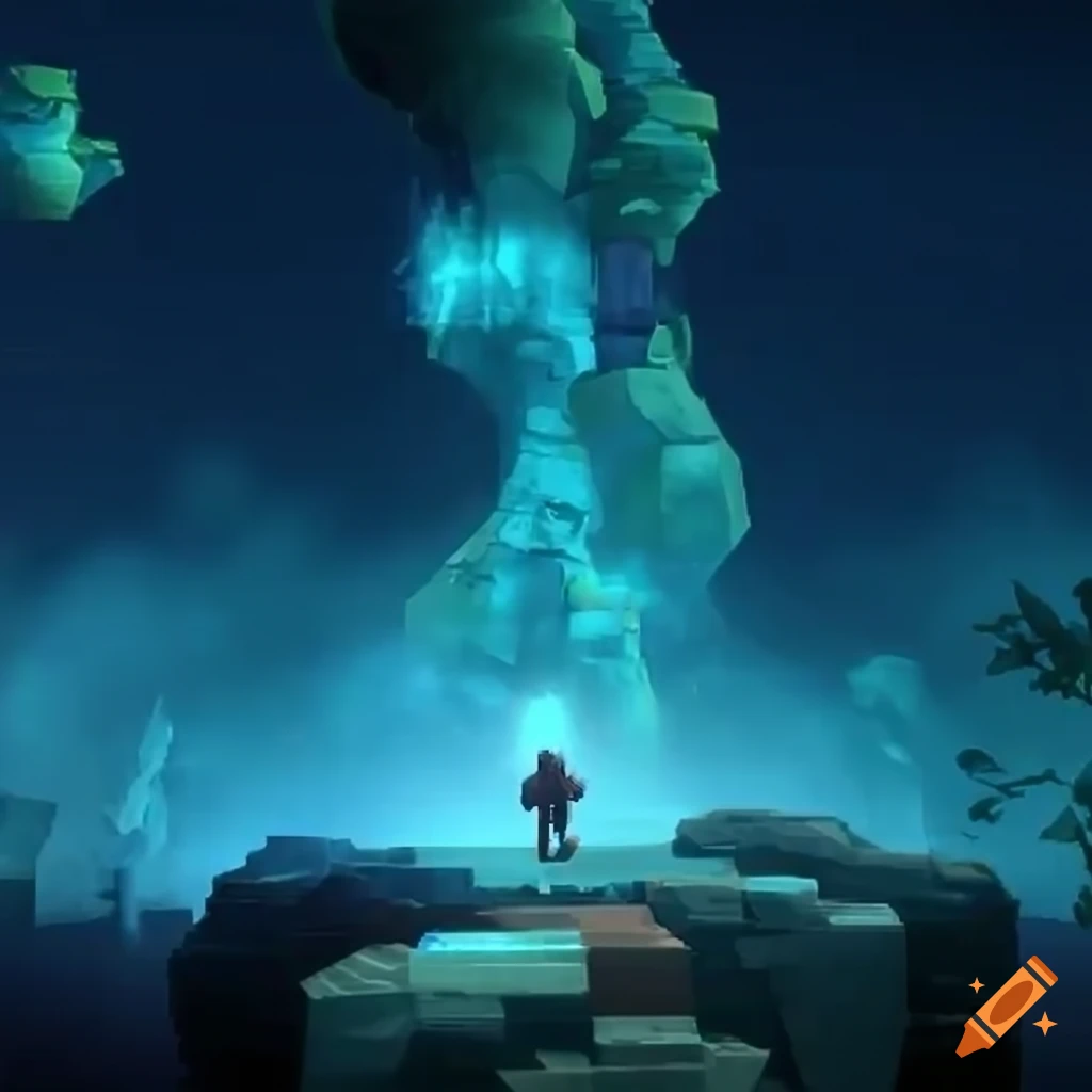 Infinite sandbox world on Craiyon