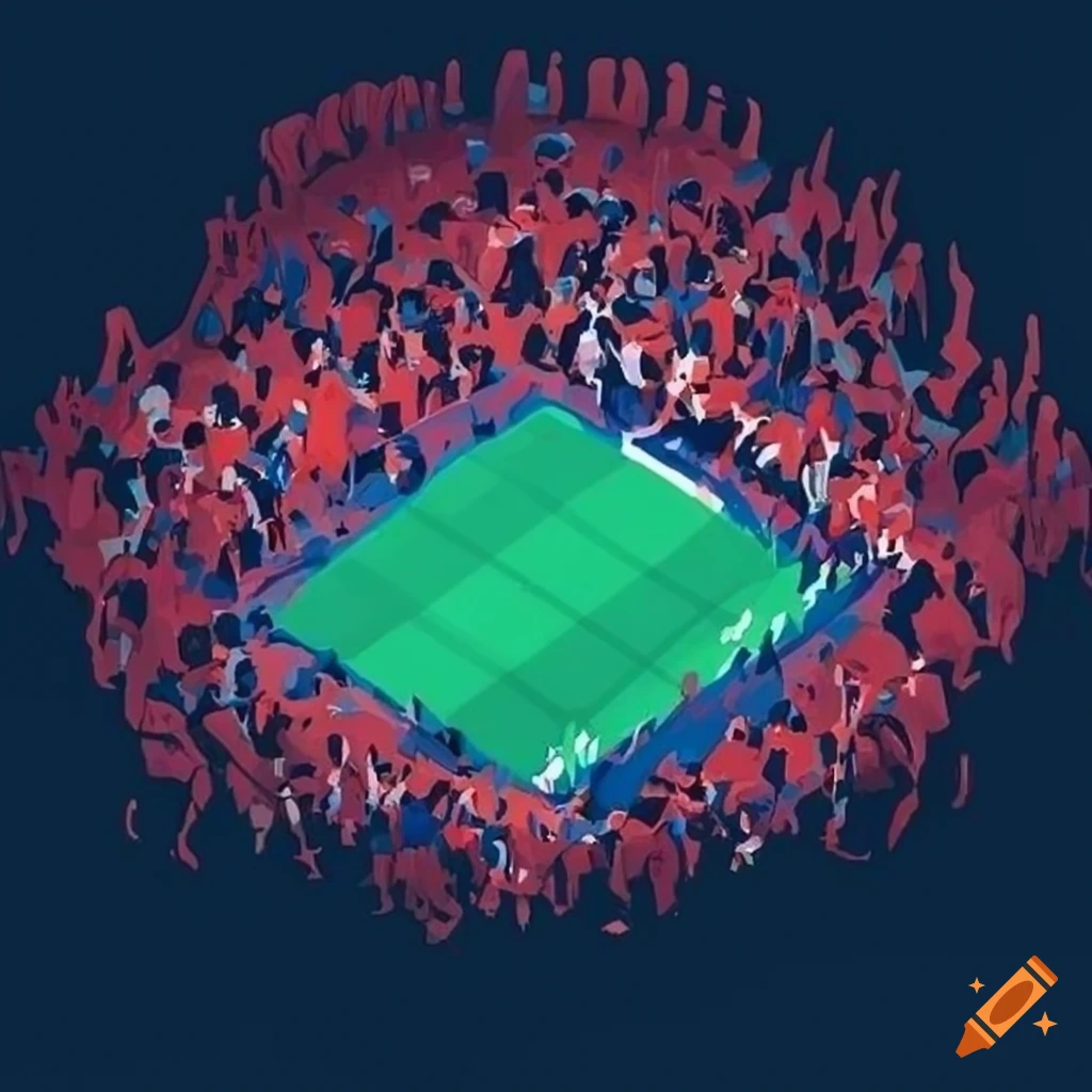 Soccer crowd minimalist