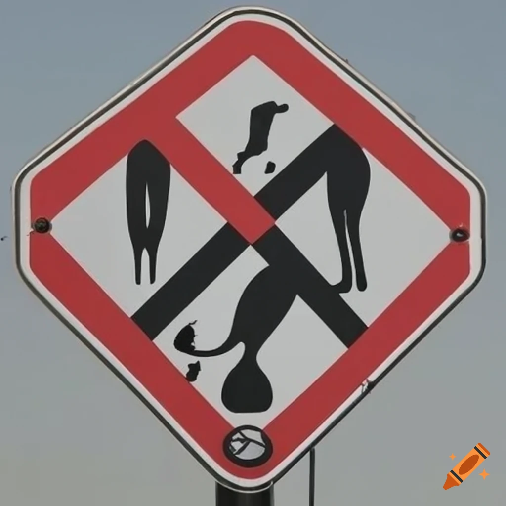 Traffic sign animal