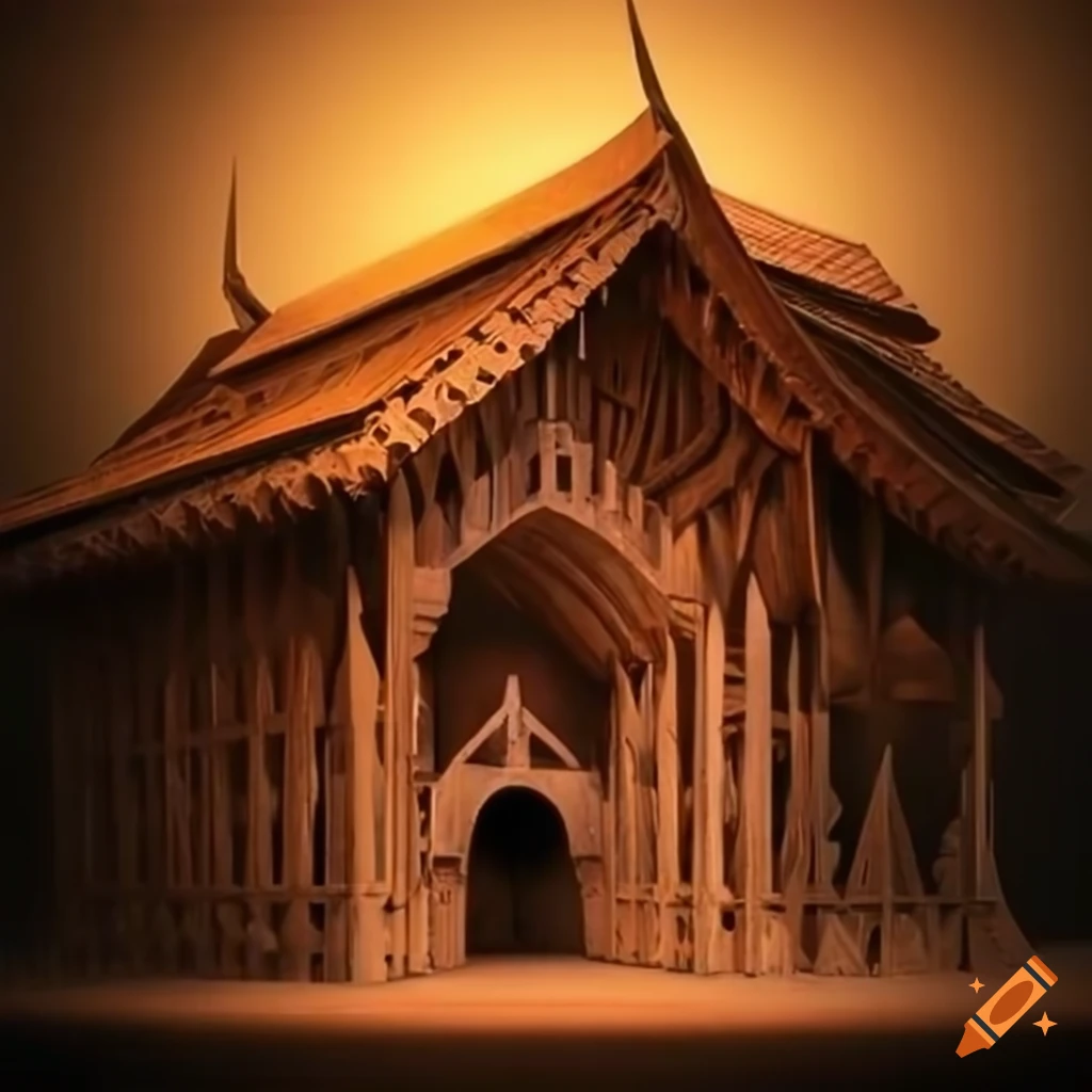 Crafted remarkable structures on Craiyon