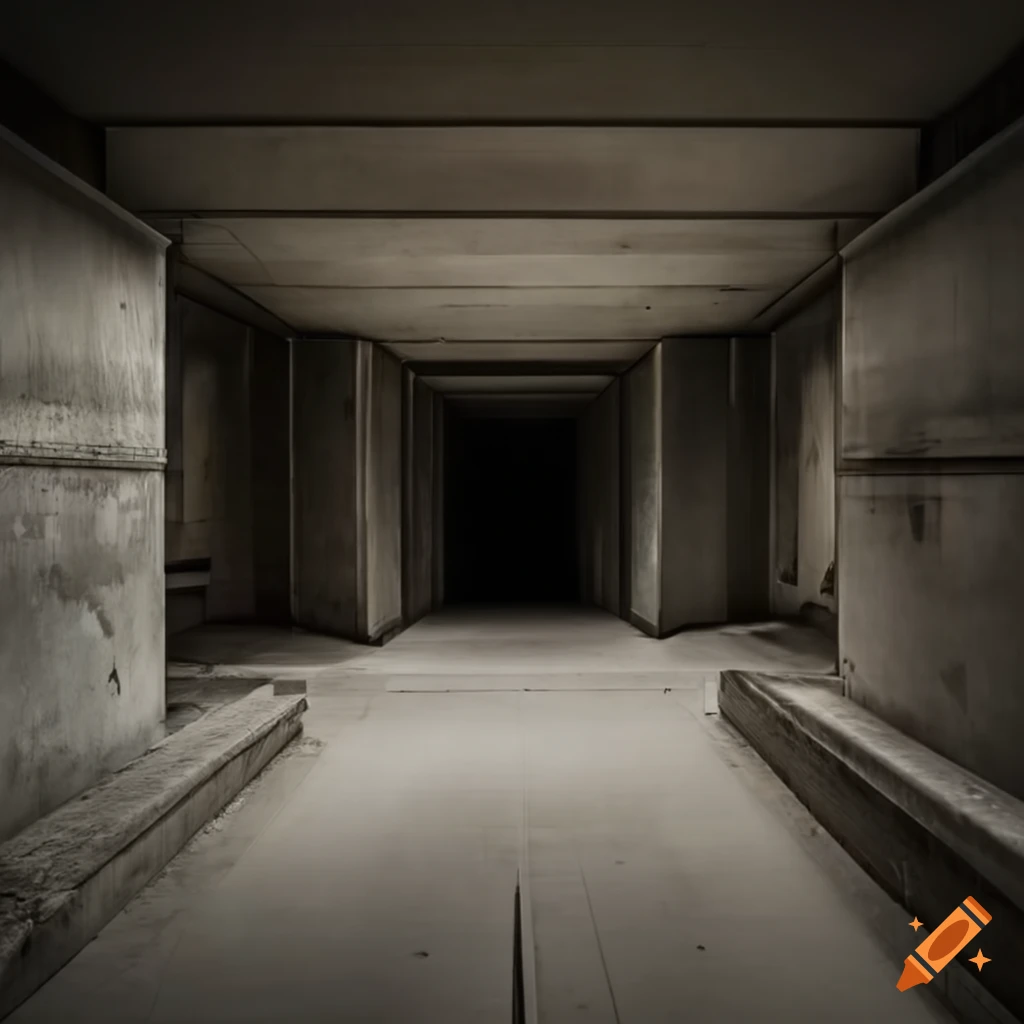 Massive, windowless concrete bunker in tadao architectural style