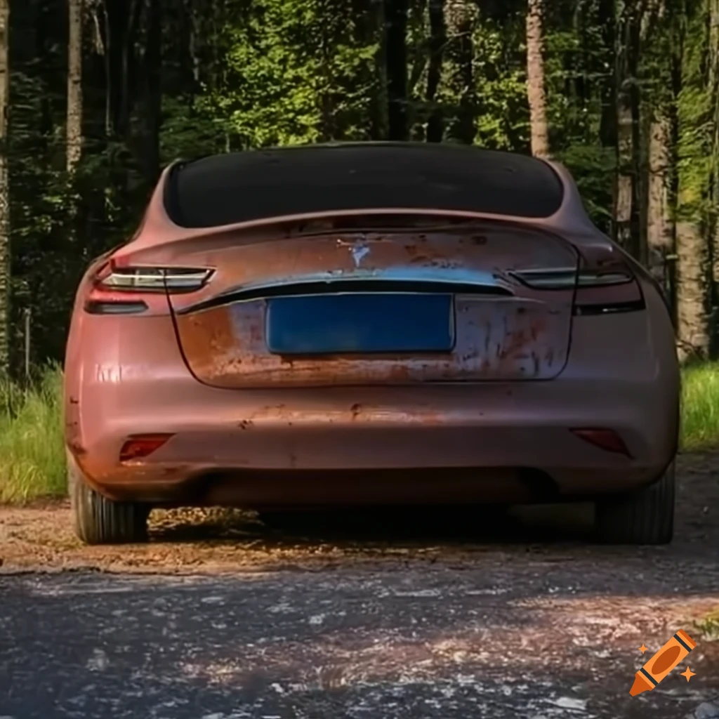 Rusty tesla on Craiyon