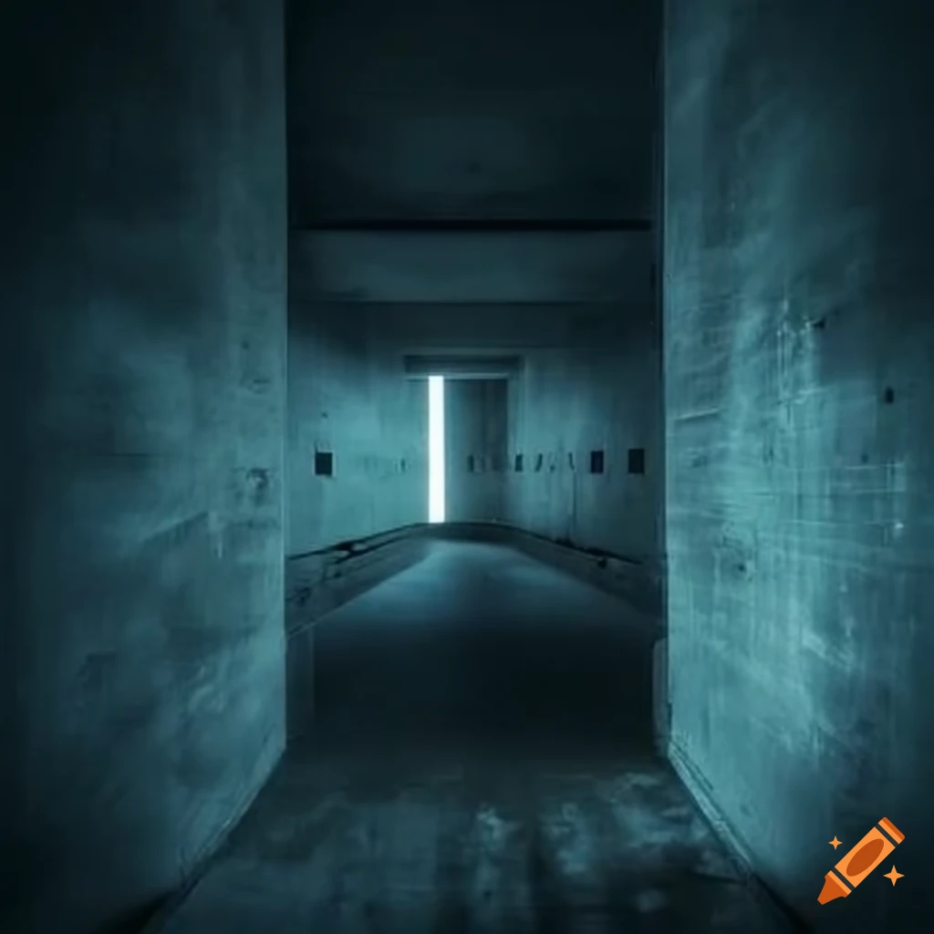 Massive, windowless concrete bunker in Tadao architectural style on Craiyon