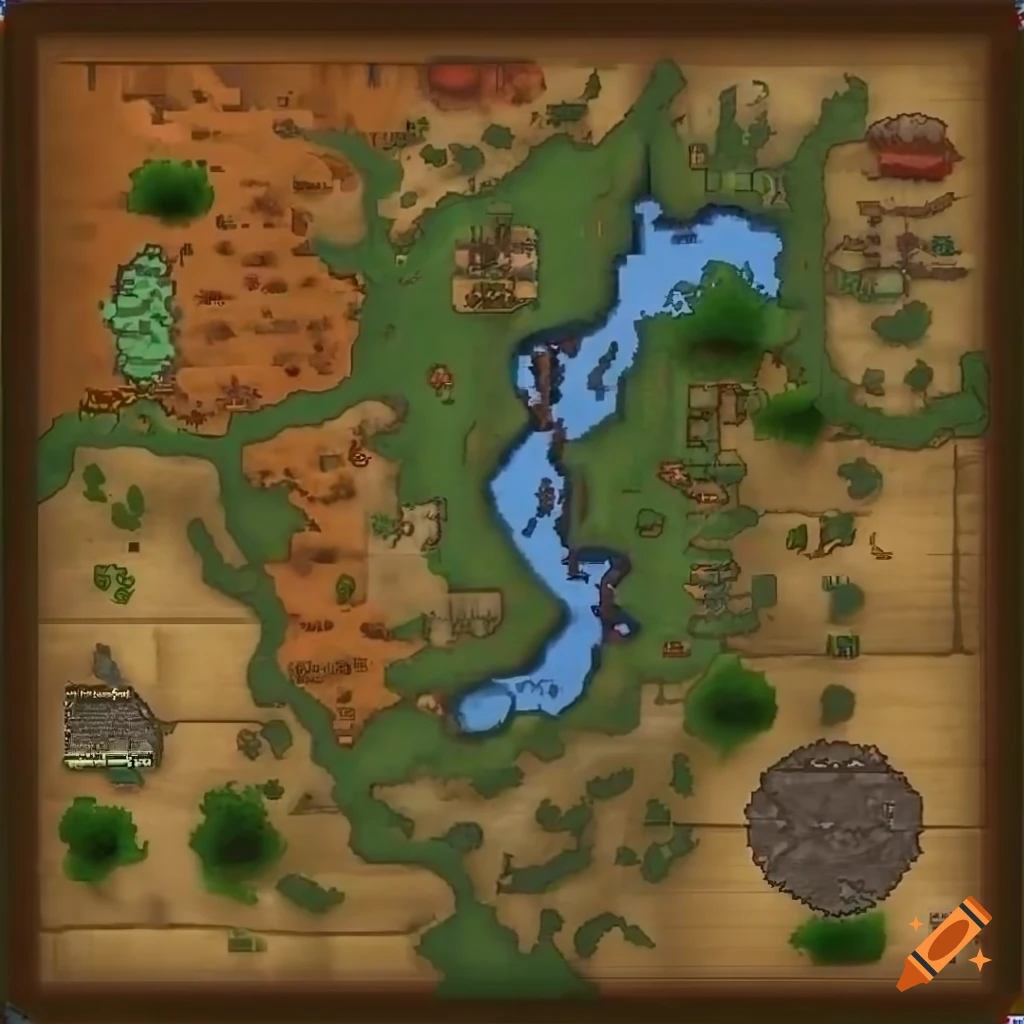 Popular survival map on Craiyon