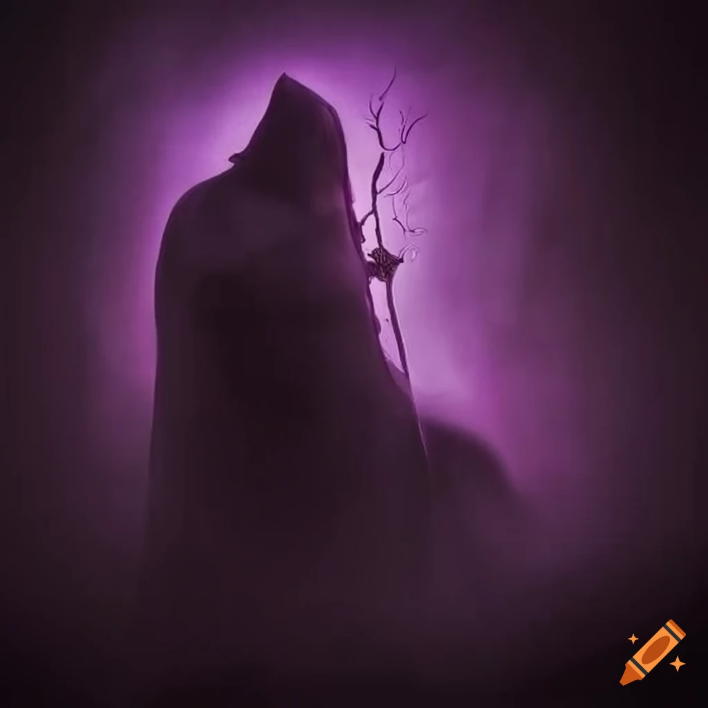 Dark Grim Reaper Wallpaper Purple