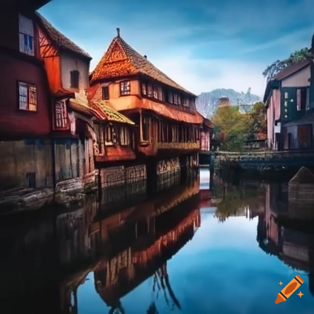 Exploring villages on Craiyon