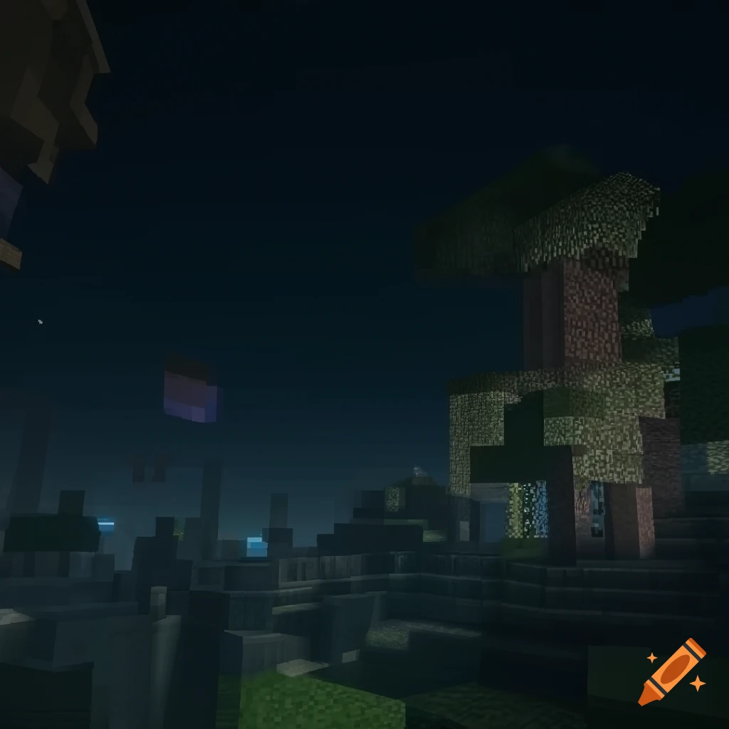 Uncharted minecraft worlds on Craiyon